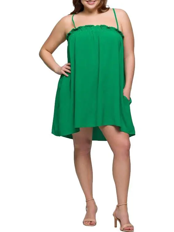 24SEVEN COMFORT APPAREL Jersey Shift Dress - Green