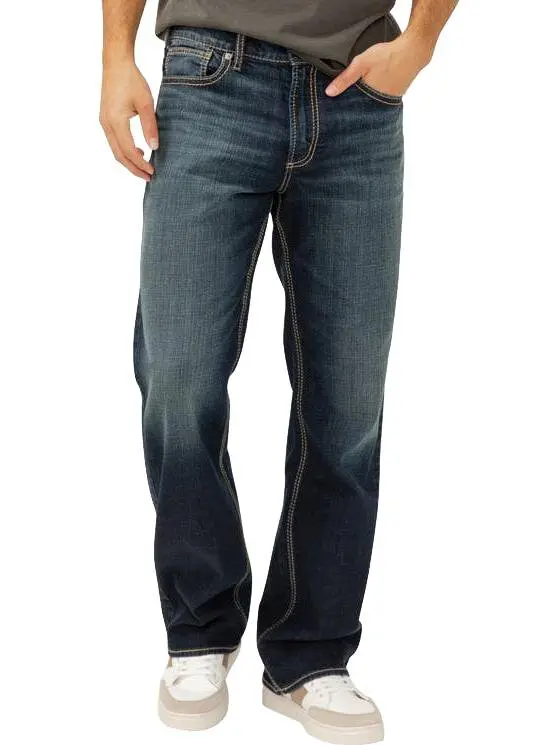 SILVER JEANS CO. Zac Relaxed Fit Straight Leg Jeans - Classical