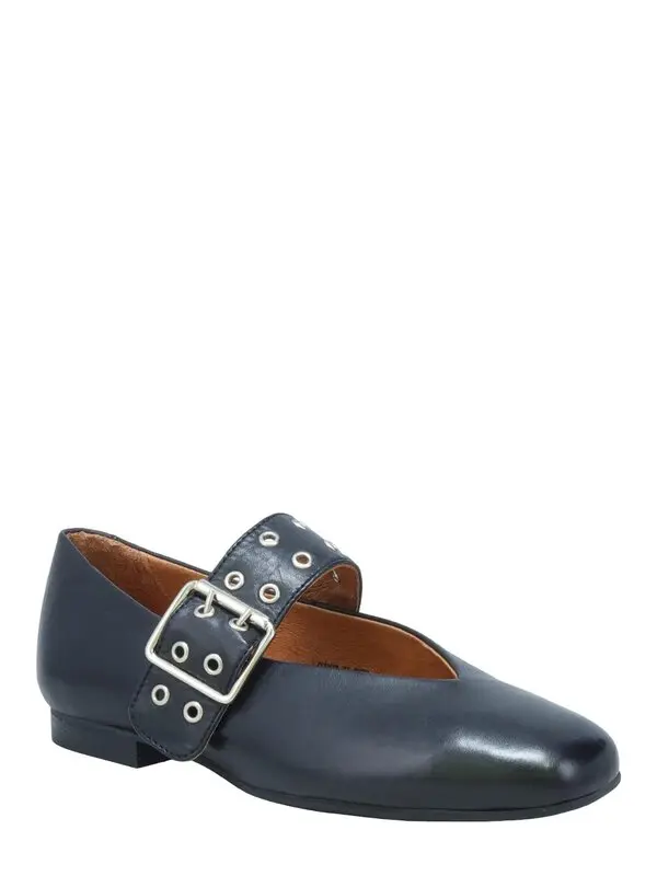 Miz Mooz Zephyr Leather Flats - Black
