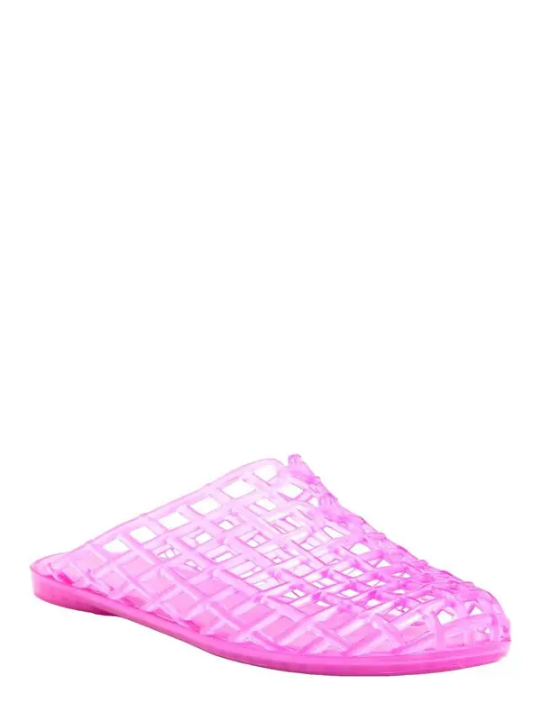 Jeffrey Campbell Sea Glass Jelly Mule - Berry