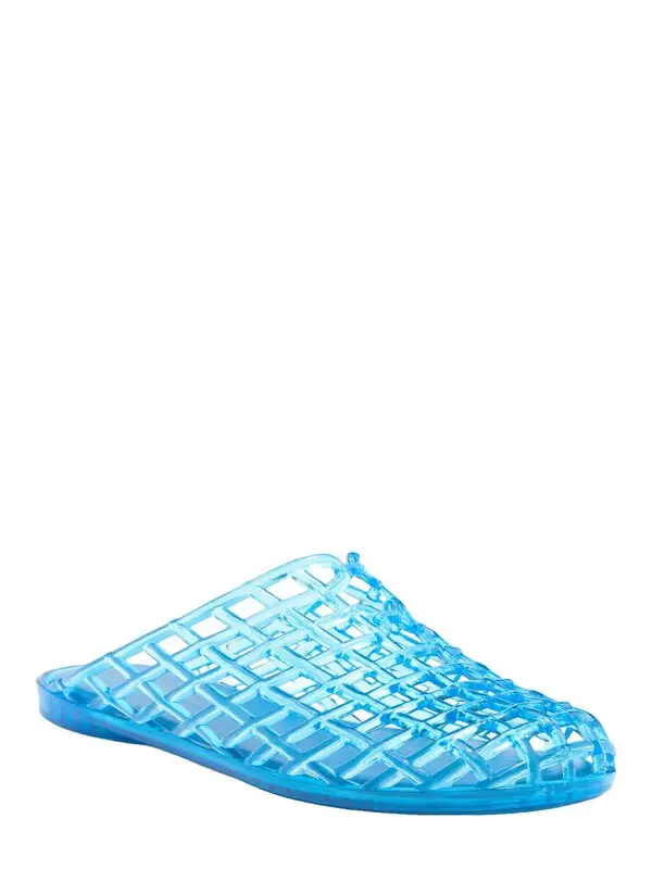 Jeffrey Campbell Sea Glass Jelly Mule - Blue