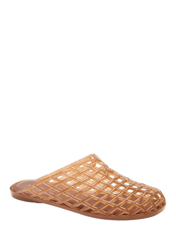 Jeffrey Campbell Sea Glass Jelly Mule - Caramel
