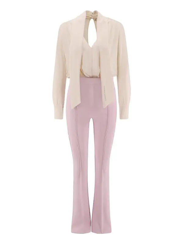 Elisabetta Franchi Viscose Jumpsuit With Removable Trouser - Viola