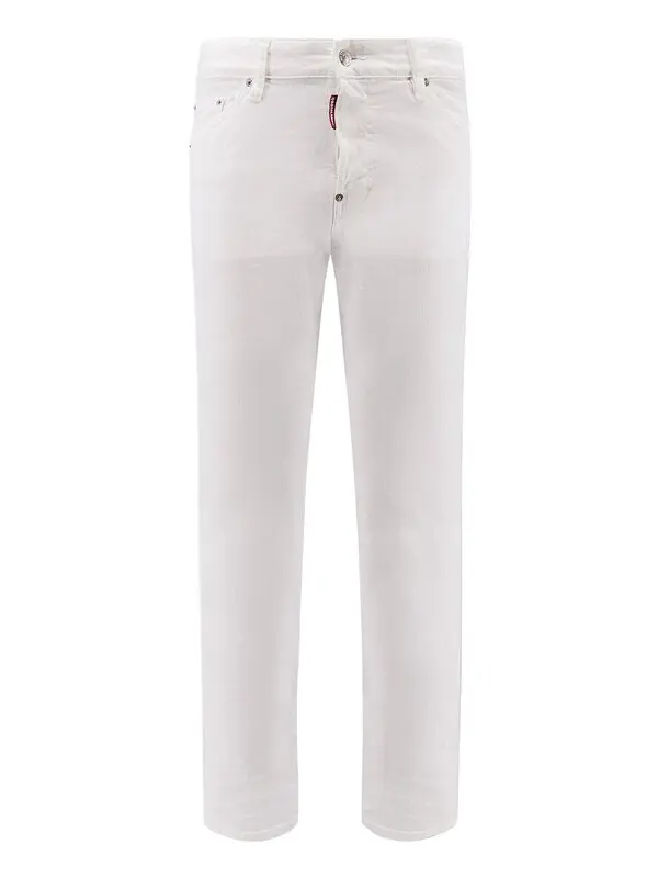 Dsquared2 Stretch Cotton Trouser - White