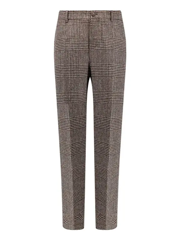 GOLDEN GOOSE Relaxed Prince Of Wales Trousers - Multicolor