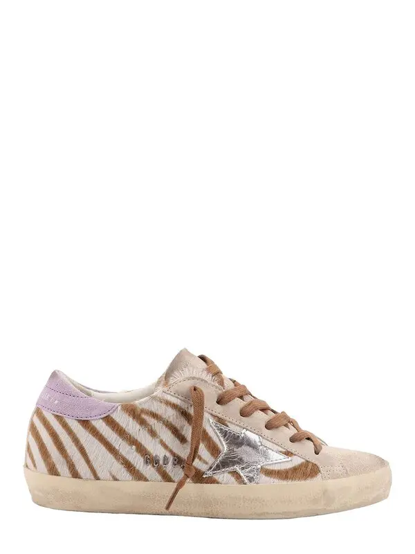 GOLDEN GOOSE Superstar Classic Printed Pony Skin Sneakers - Animal Print