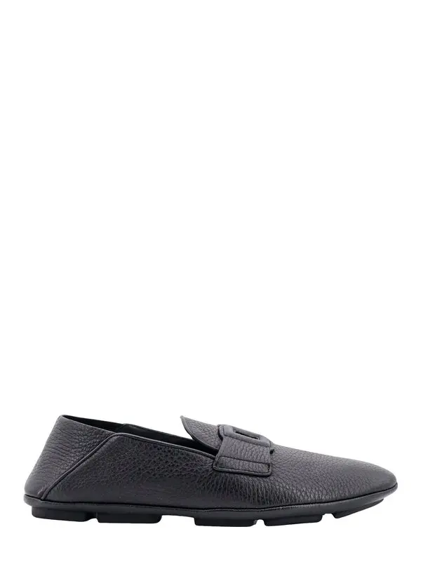 Dolce & Gabbana Deerskin Driver Loafer - Black