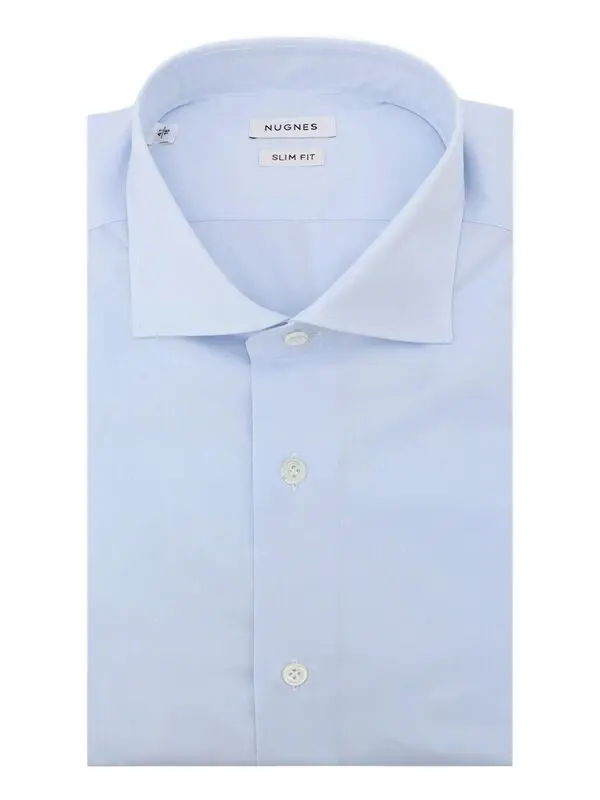 NUGNES 1920 Cotton Shirt - Blue
