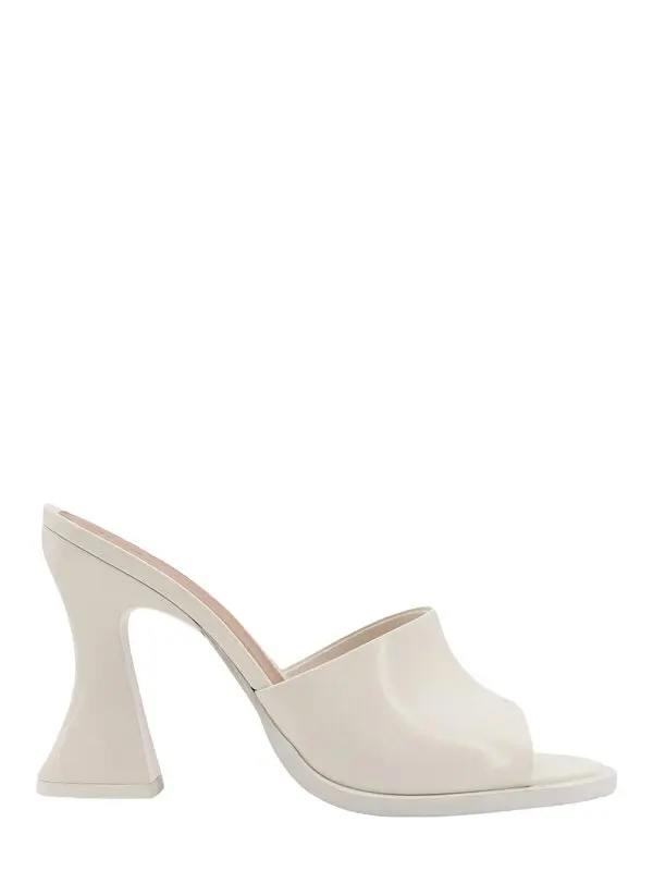Bottega Veneta Patent Leather Sandals - White