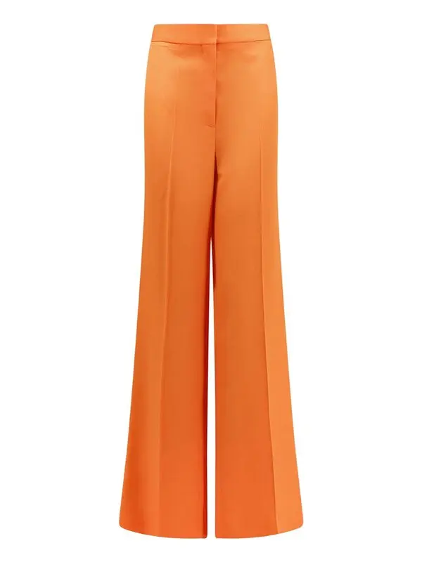 Stella McCartney Viscose Flared Trousers - Orange