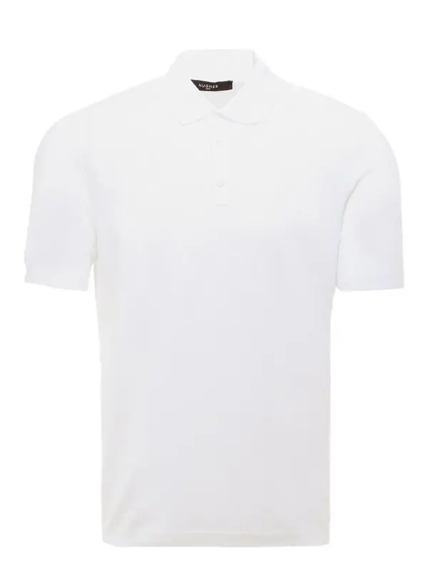 NUGNES 1920 Regular Fit Cotton Polo Shirt - White