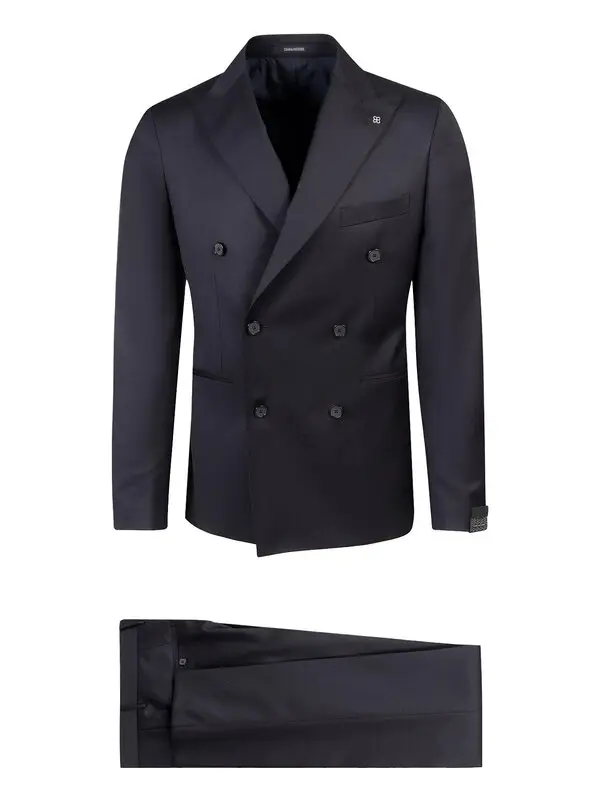 Tagliatore Virgin Wool Tuxedo - Blue