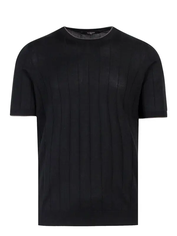 NUGNES 1920 Silk Tshirt - Black