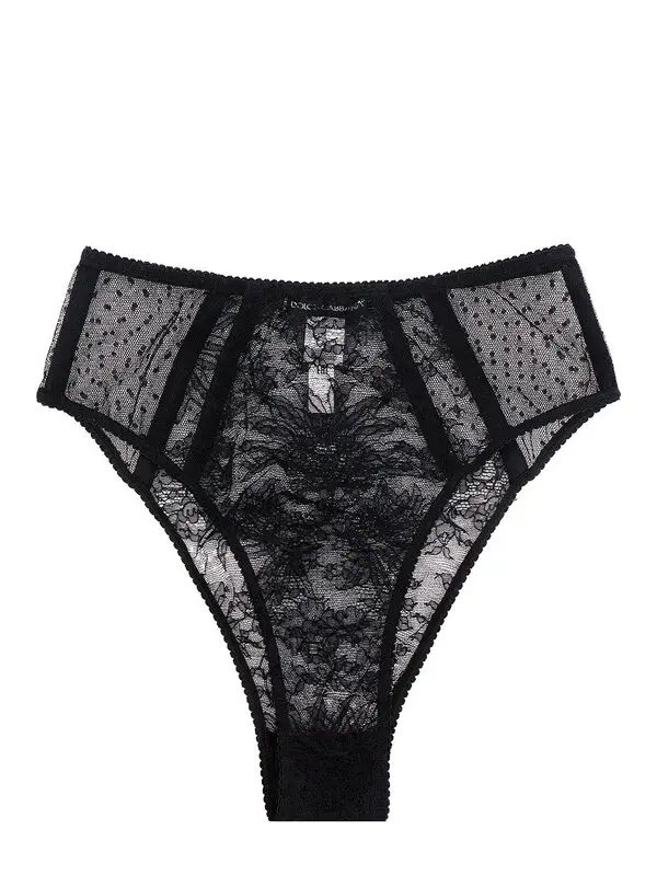 Dolce & Gabbana Lace Slip - Black