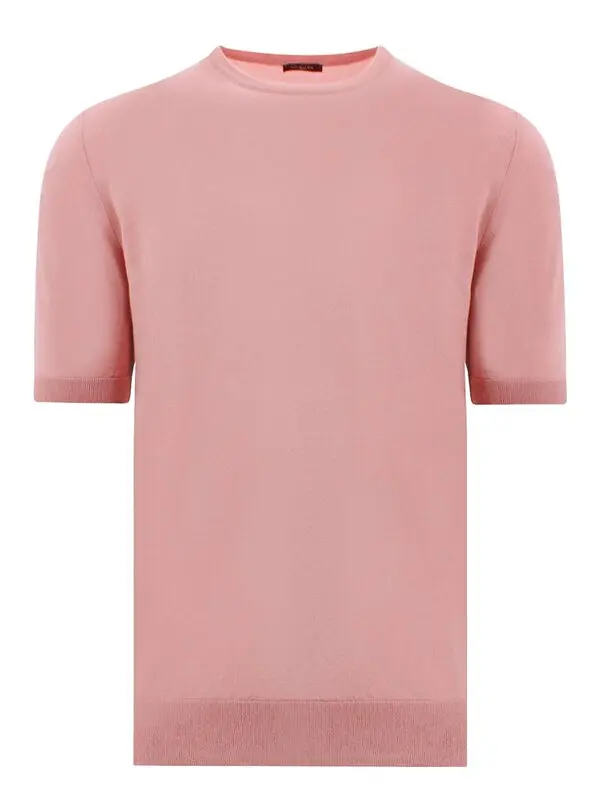 NUGNES 1920 Regular Fit Cotton Sweater - Pink