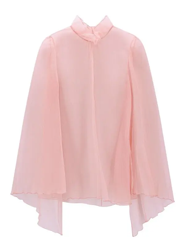 Max Mara Chiffon Top - Pink