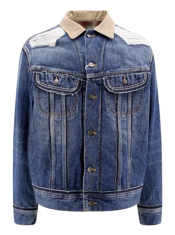 MAISON MARGIELA Denim Trucker Jacket - Blue
