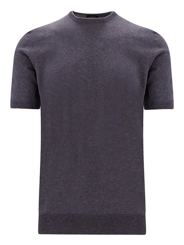 NUGNES 1920 Regular Fit Cotton Sweater - Grey