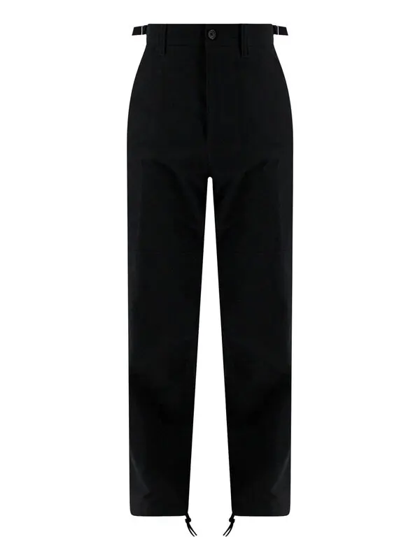 Alexander McQueen Organic Cotton Trousers - Black