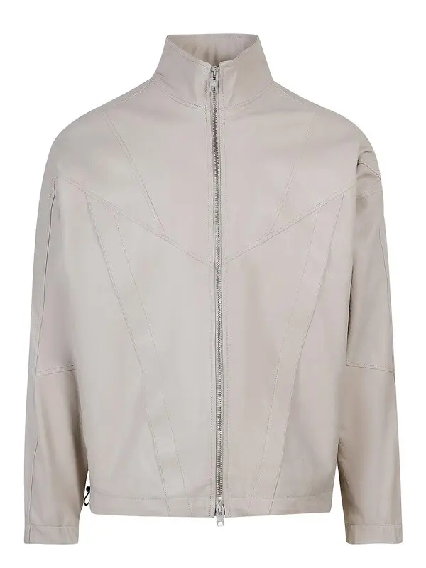DFOUR Leather Jacket - Beige