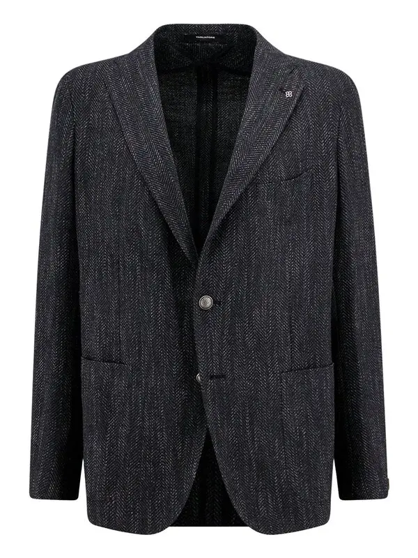 Tagliatore Virgin Wool Blend Blazer - Grey