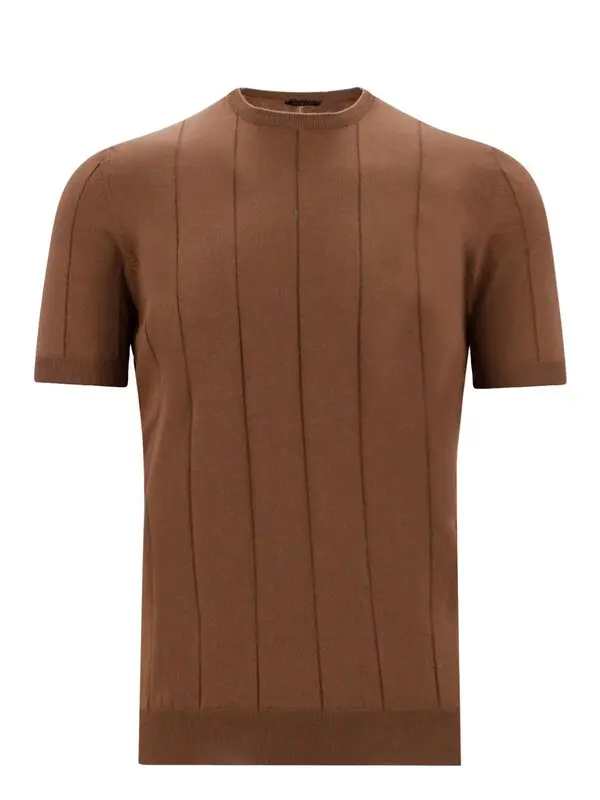 NUGNES 1920 Cotton Tshirt - Brown