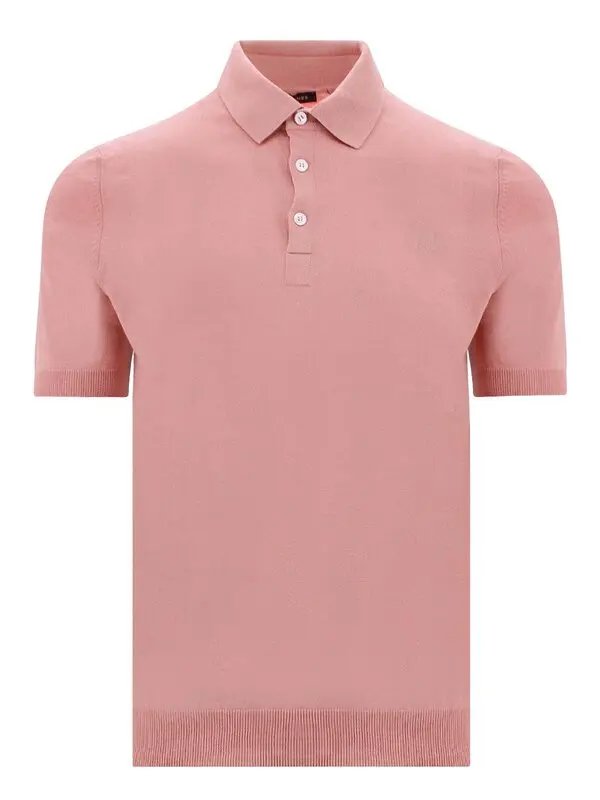NUGNES 1920 Regular Fit Cotton Polo Shirt - Pink