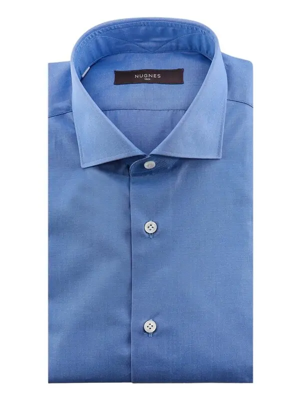 NUGNES 1920 Cotton Shirt - Blue