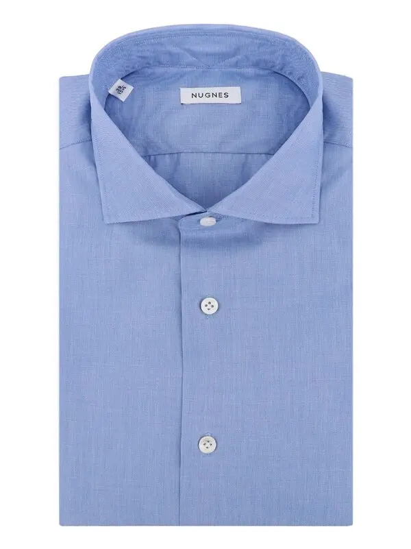NUGNES 1920 Cotton Shirt - Blue