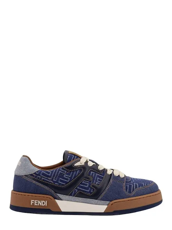 Fendi Match Denim Sneakers - Blue