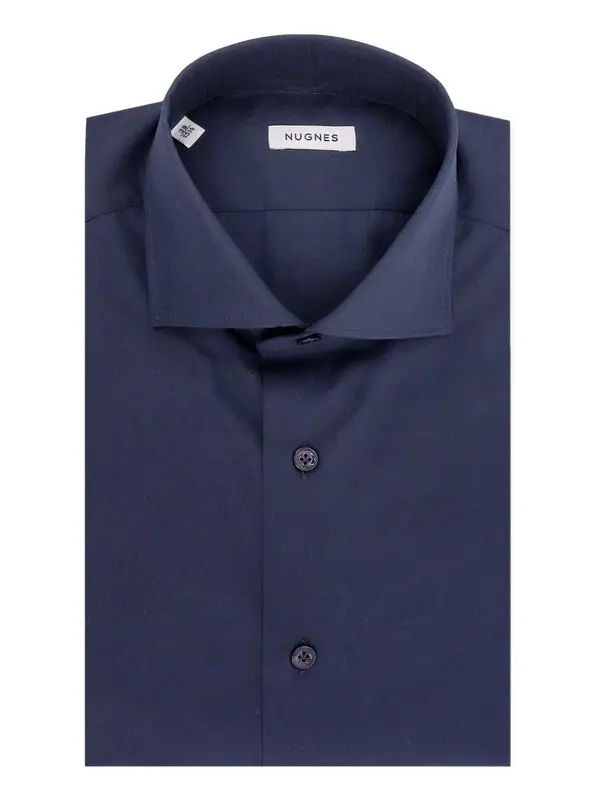 NUGNES 1920 Classic Cotton Shirt - Blue