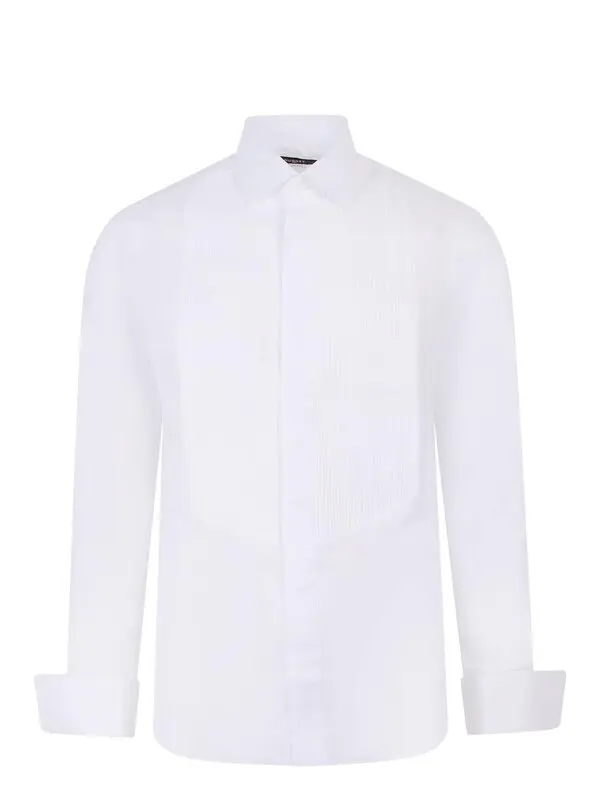NUGNES 1920 Slim Fit Cotton Shirt - White