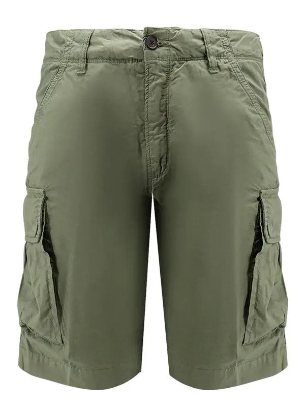 NUGNES 1920 Regular Fit Cargo Shorts - Green