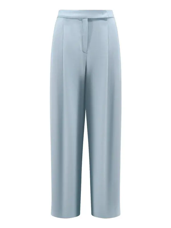 Pinko Montano Viscose Trousers With Pinces - Blue