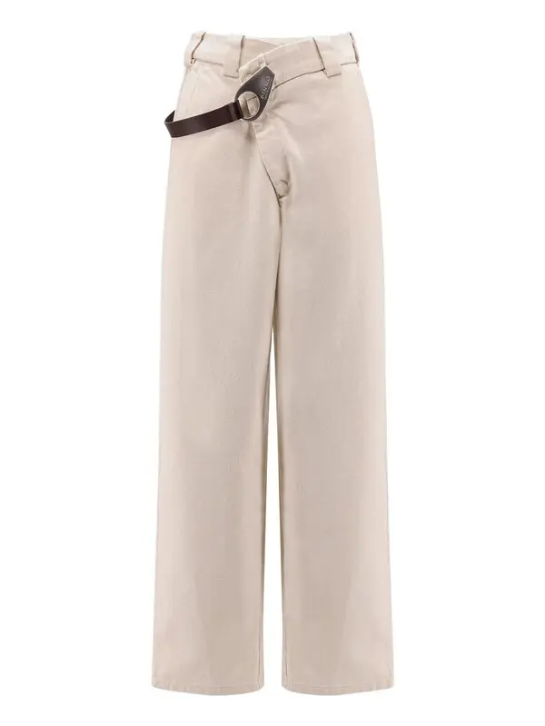 Pinko Reimagine X Patrick Mcdowell Cotton Trousers - White