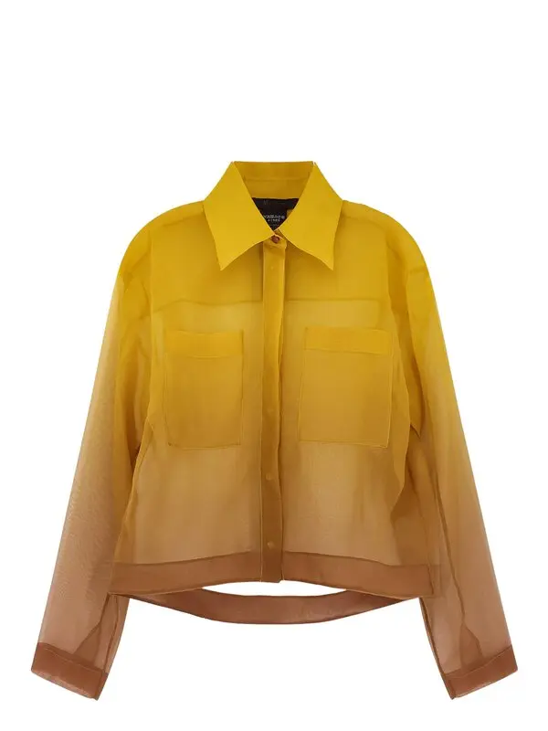Max Mara Davina Silk Shirt - Yellow