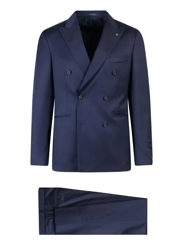 Tagliatore Virgin Wool Tuxedo - Blue