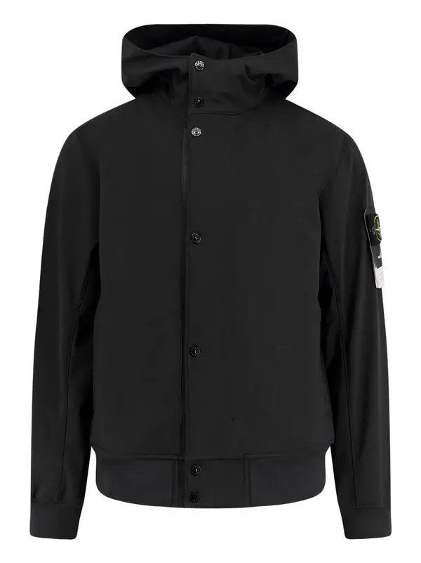 Stone Island Light Soft Shell-r E.dye® Technology Jacket - Black