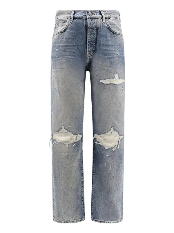 Amiri Destroyed Effect Jeans - Blue