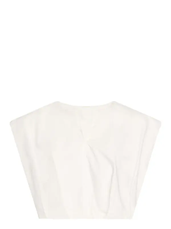 Simkhai Wrenli Pleated Top - White