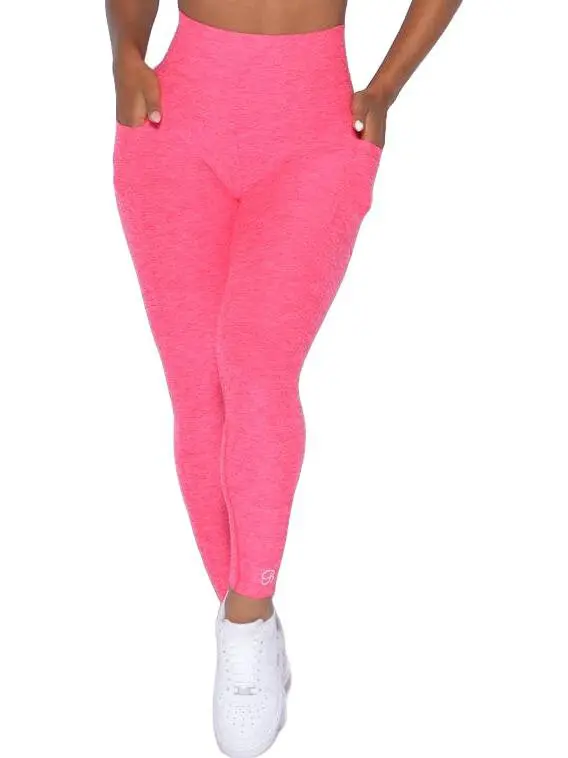 BOMBSHELL SPORTSWEAR Curves 2.0 Leggings - Neon Flame