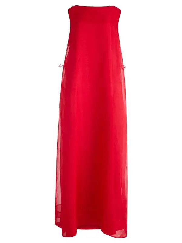 Altuzarra Jools Layered Silk Maxi Shift Dress - Grenadine