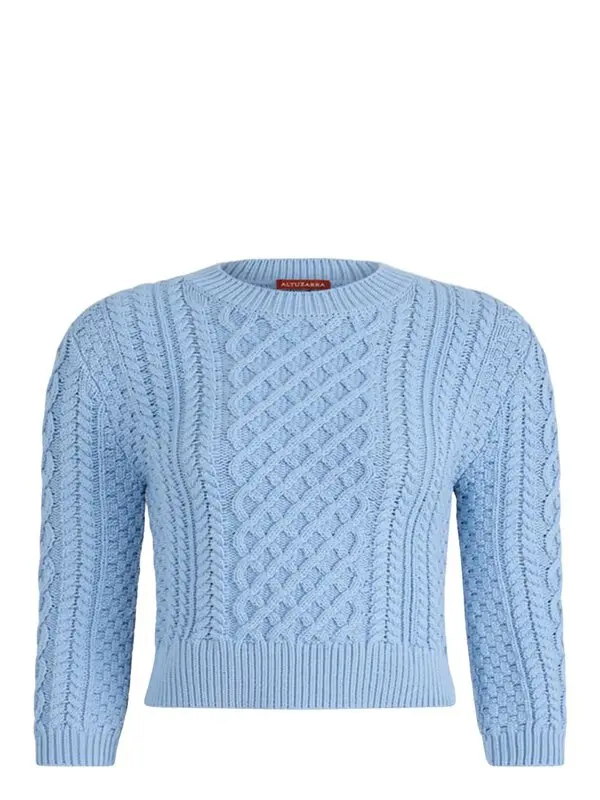 Altuzarra Cabbie Cable-knit Sweater - Ash Blue
