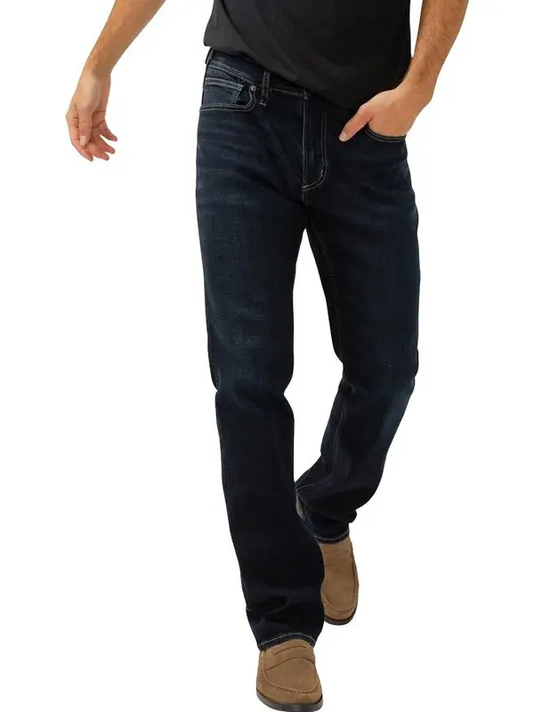 SILVER JEANS CO. Grayson Classic Straight Leg Jeans - Radio
