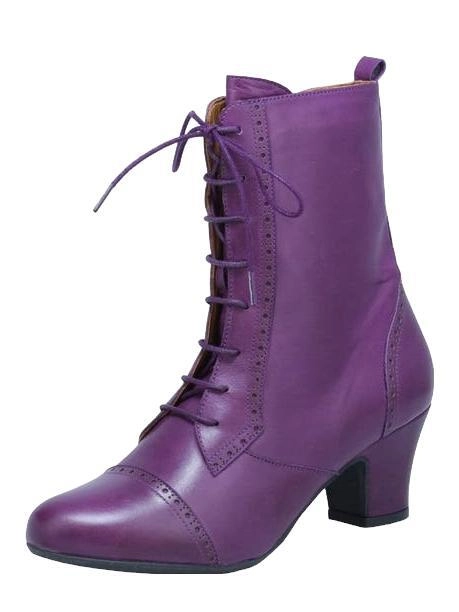 Miz Mooz Flicka Leather Bootie - Purple