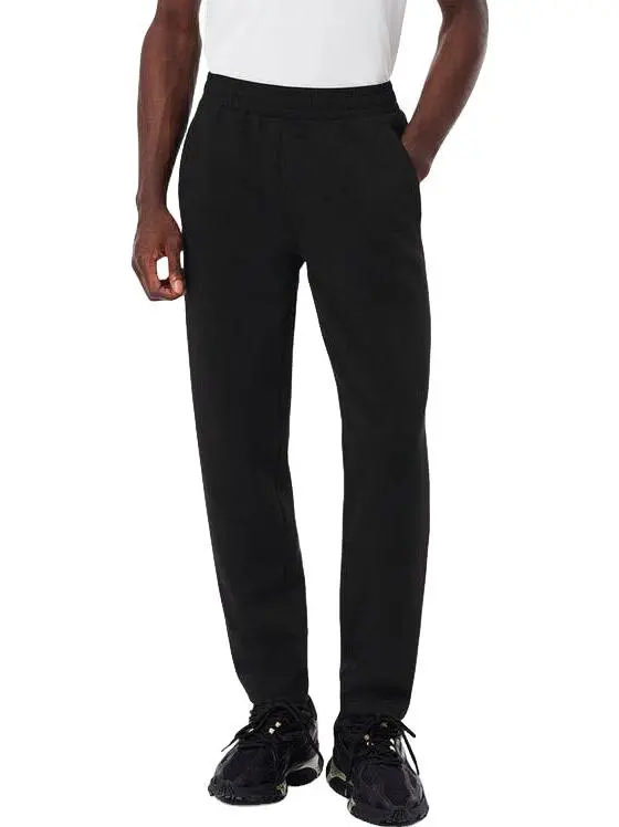 Lacoste Mesh Panel Tapered Track Pants - Black