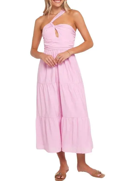 PETAL & PUP One-shoulder Maxi Dress - Pink