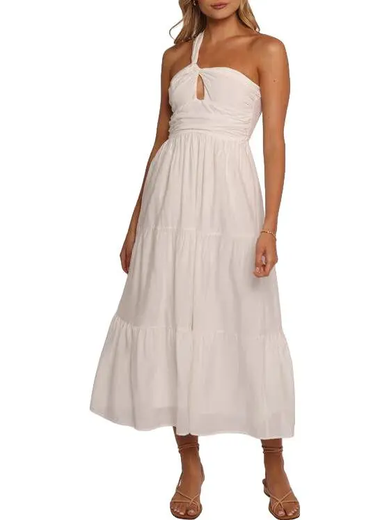 PETAL & PUP One-shoulder Maxi Dress - White