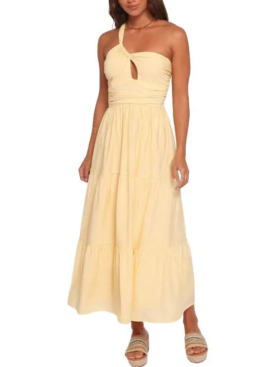 PETAL & PUP One-shoulder Maxi Dress - Yellow