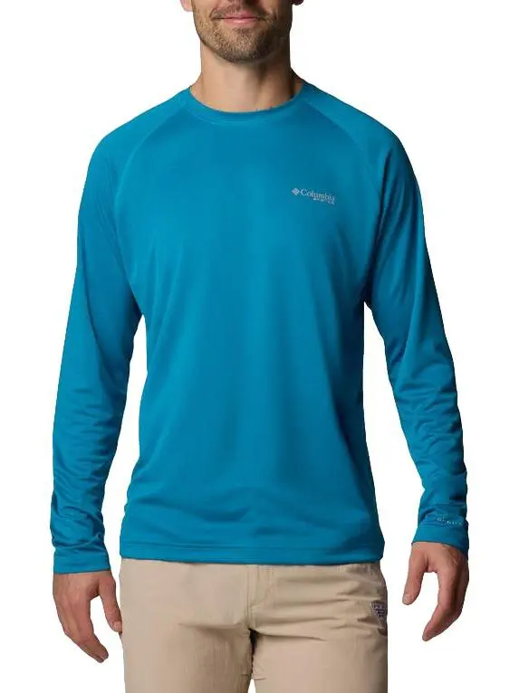 Columbia Pfg Solar Stream™ Long Sleeve Performance T-shirt - Blue Echo